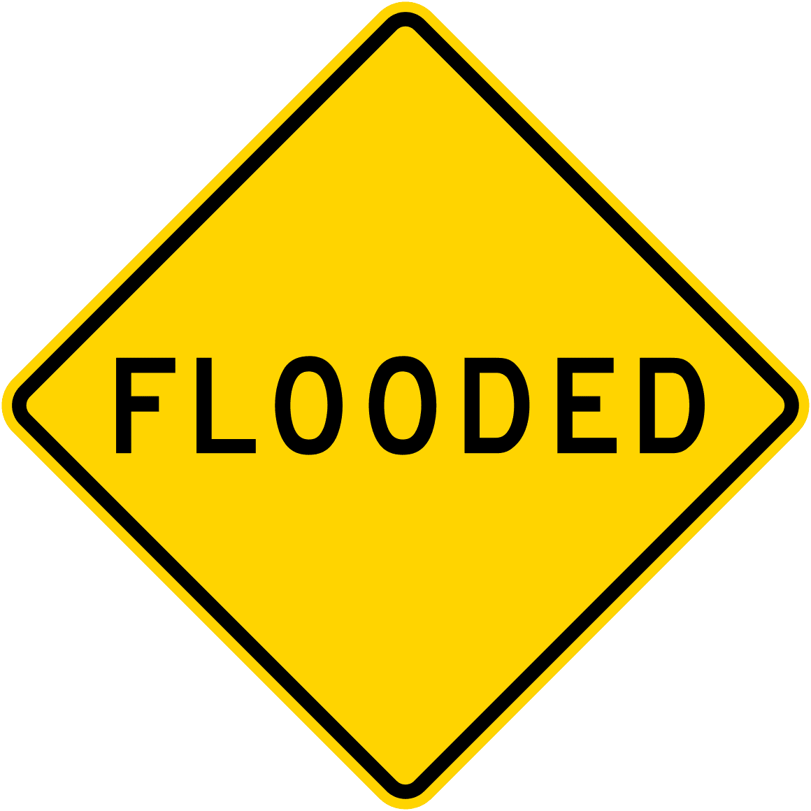 Vinyl Stickers - Flooded, California - Safety and Warning Warehouse ...