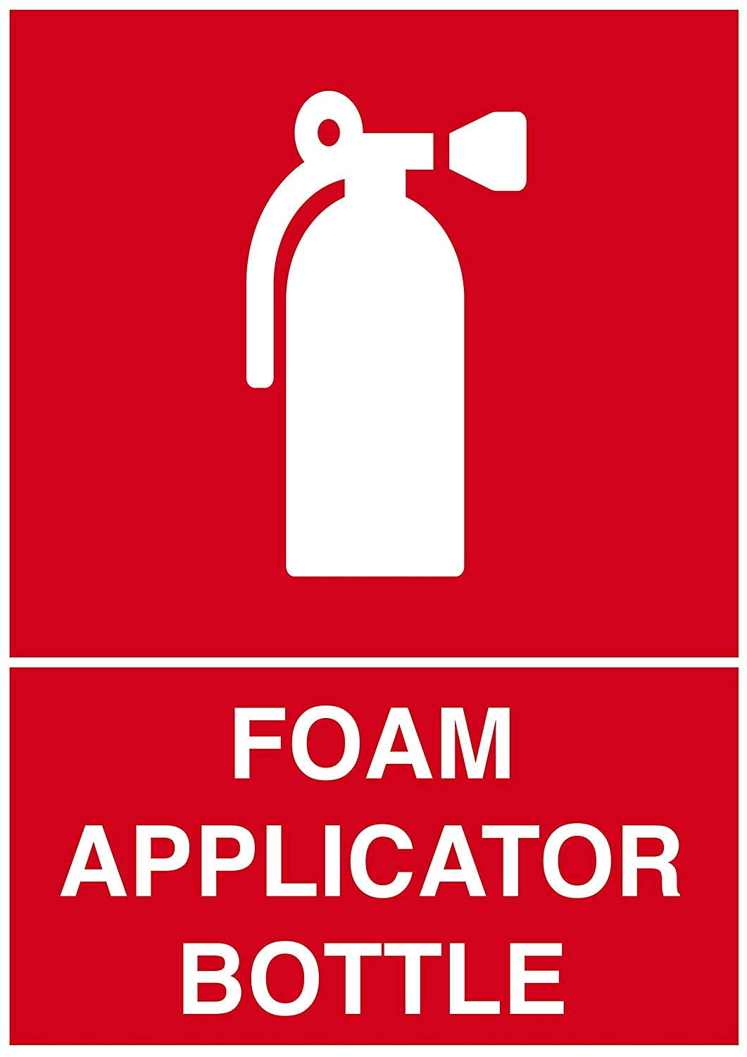 Vinyl Stickers - Foam Applicator Bottle Sign - Safety and Warning ...