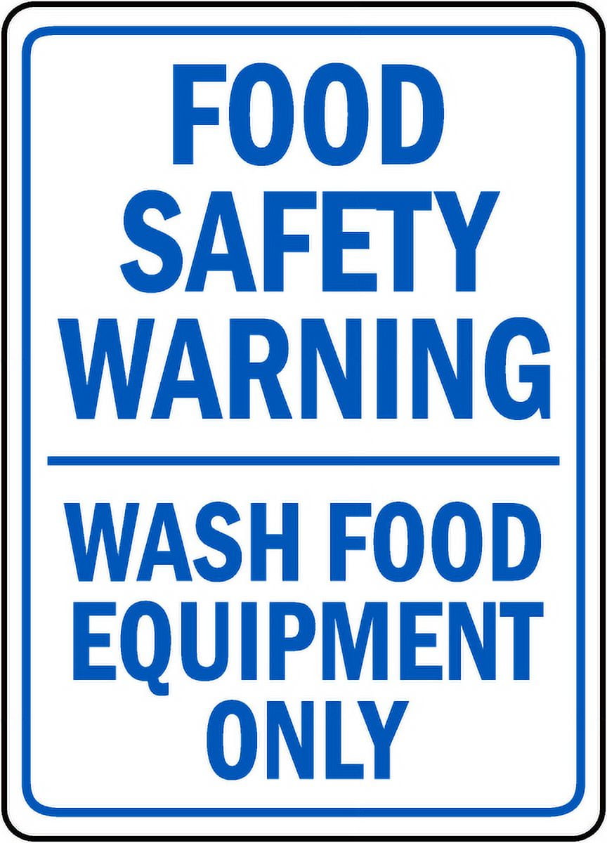 Vinyl Stickers - Food Safety Wash Food Equipment Sign - Safety and ...