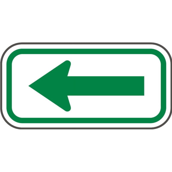 Vinyl Stickers - Green Arrow Sign R1 - Safety and Warning Warehouse ...