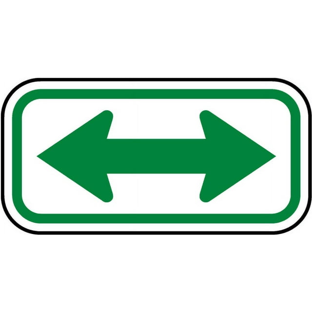 Vinyl Stickers - Green Double Arrow Sign R8 - Safety and Warning ...