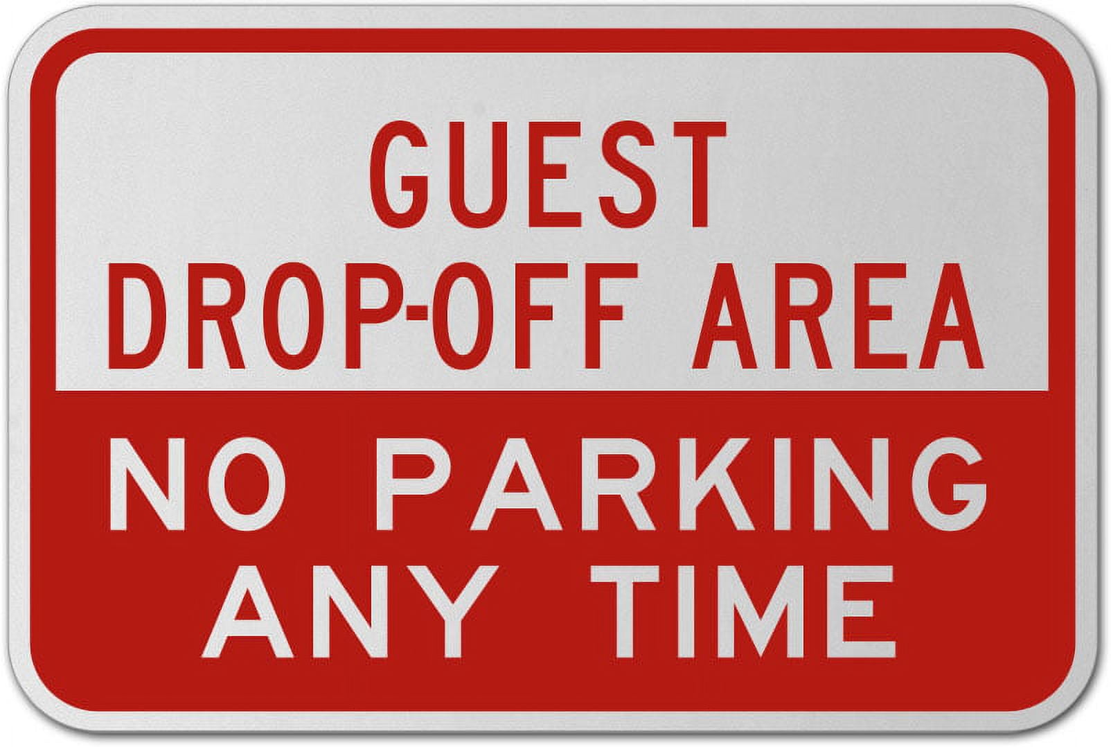 Vinyl Stickers - Guest Drop-Off Area No Parking Sign S4 - Safety and ...