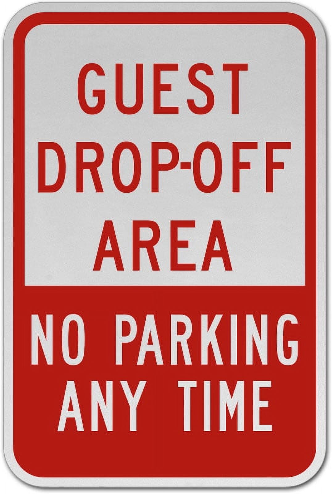 Vinyl Stickers - Guest Drop-Off Area No Parking Sign S5 - Safety and ...