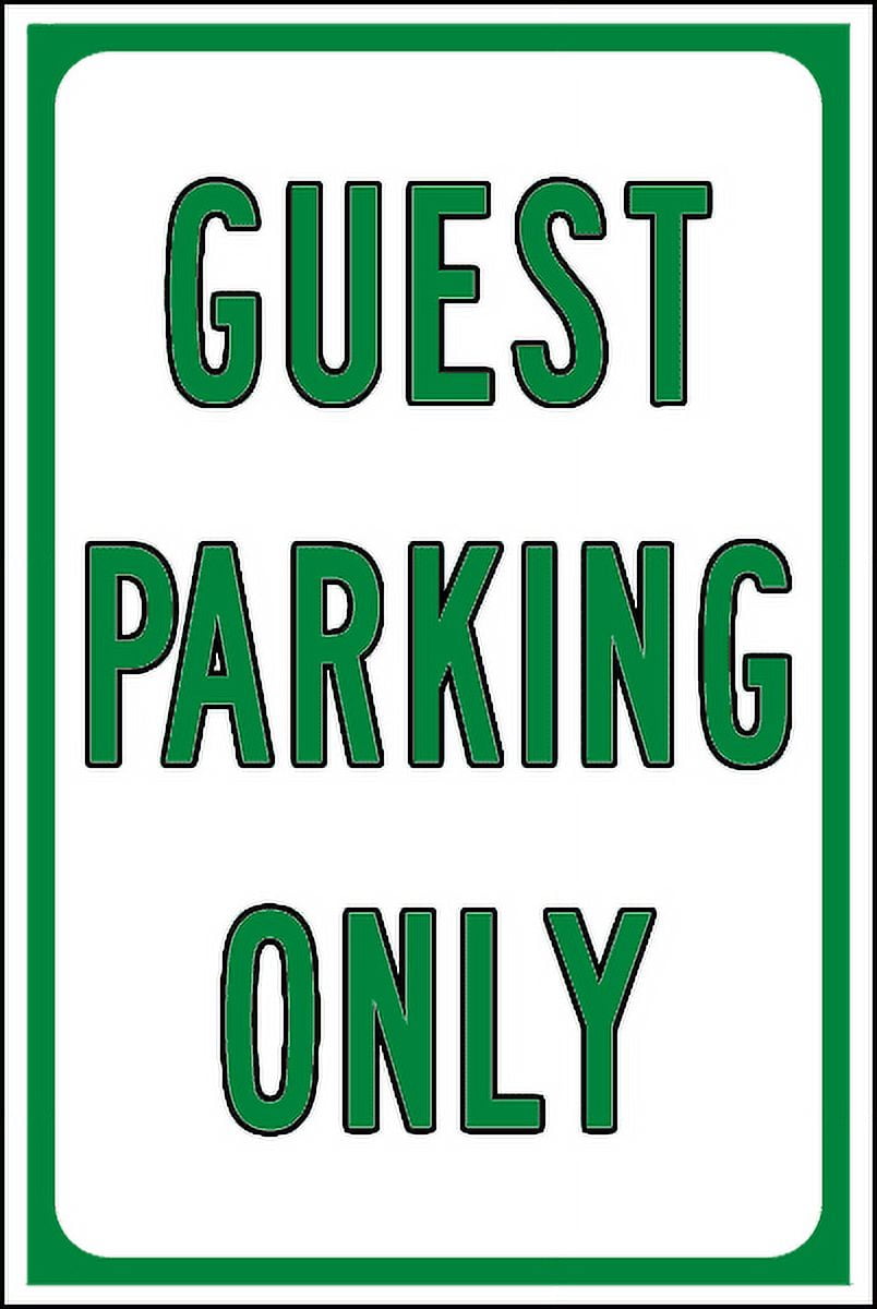 Vinyl Stickers - Guest Parking Only Sign - Safety and Warning Warehouse ...