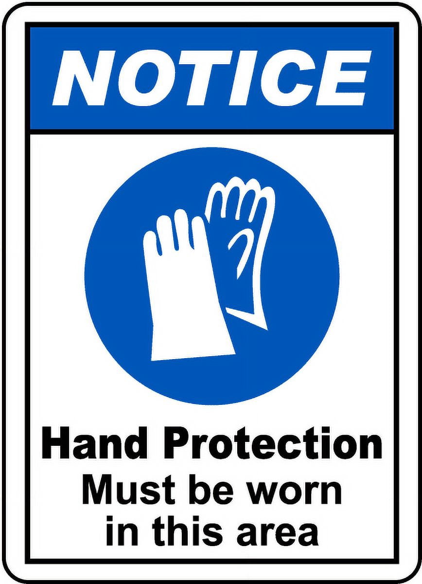 Vinyl Stickers - Hand Protection Must Be Worn Sign S6 - Safety and ...