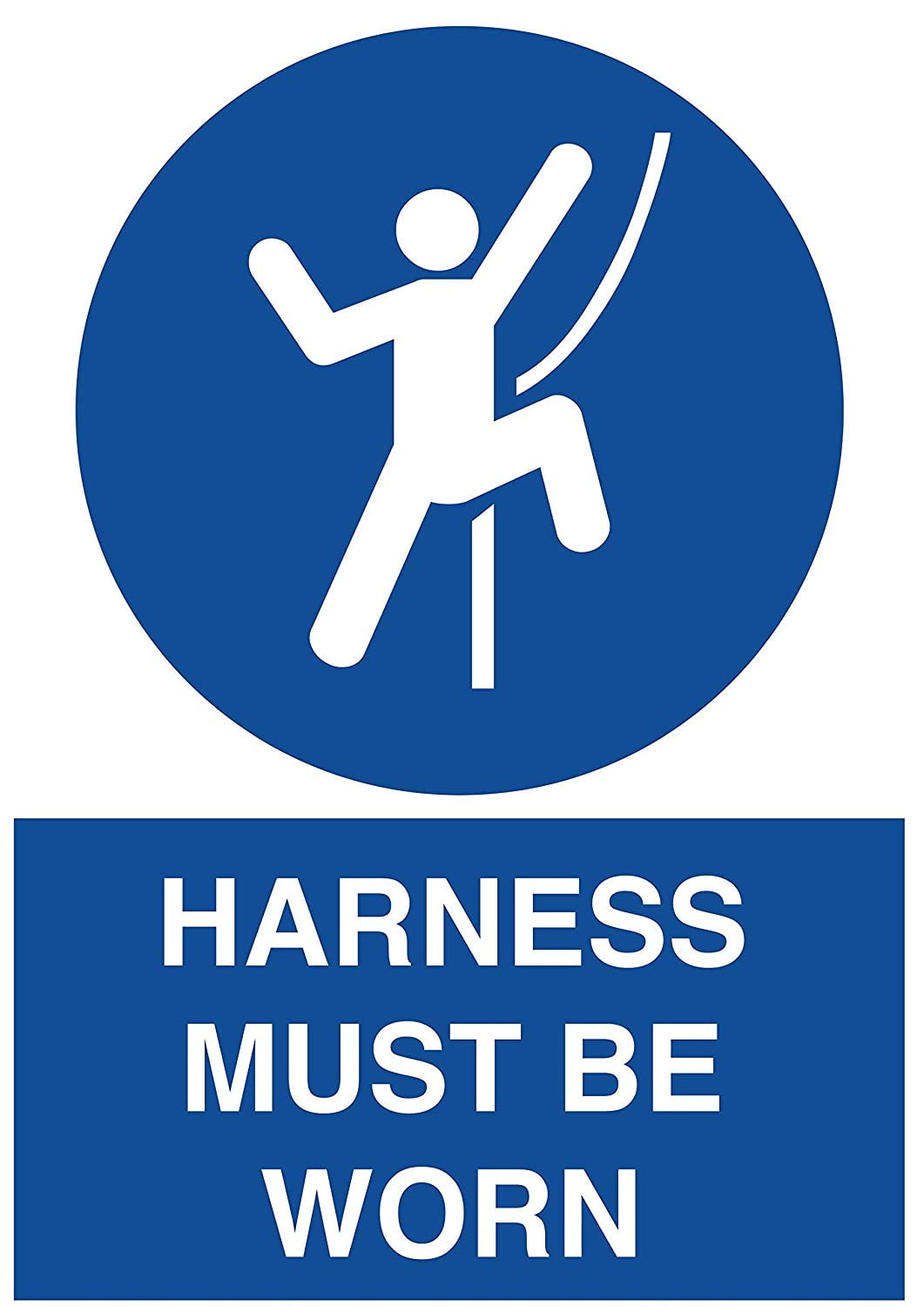 Vinyl Stickers - Harness Must Be Worn 1 Sign - Safety and Warning ...