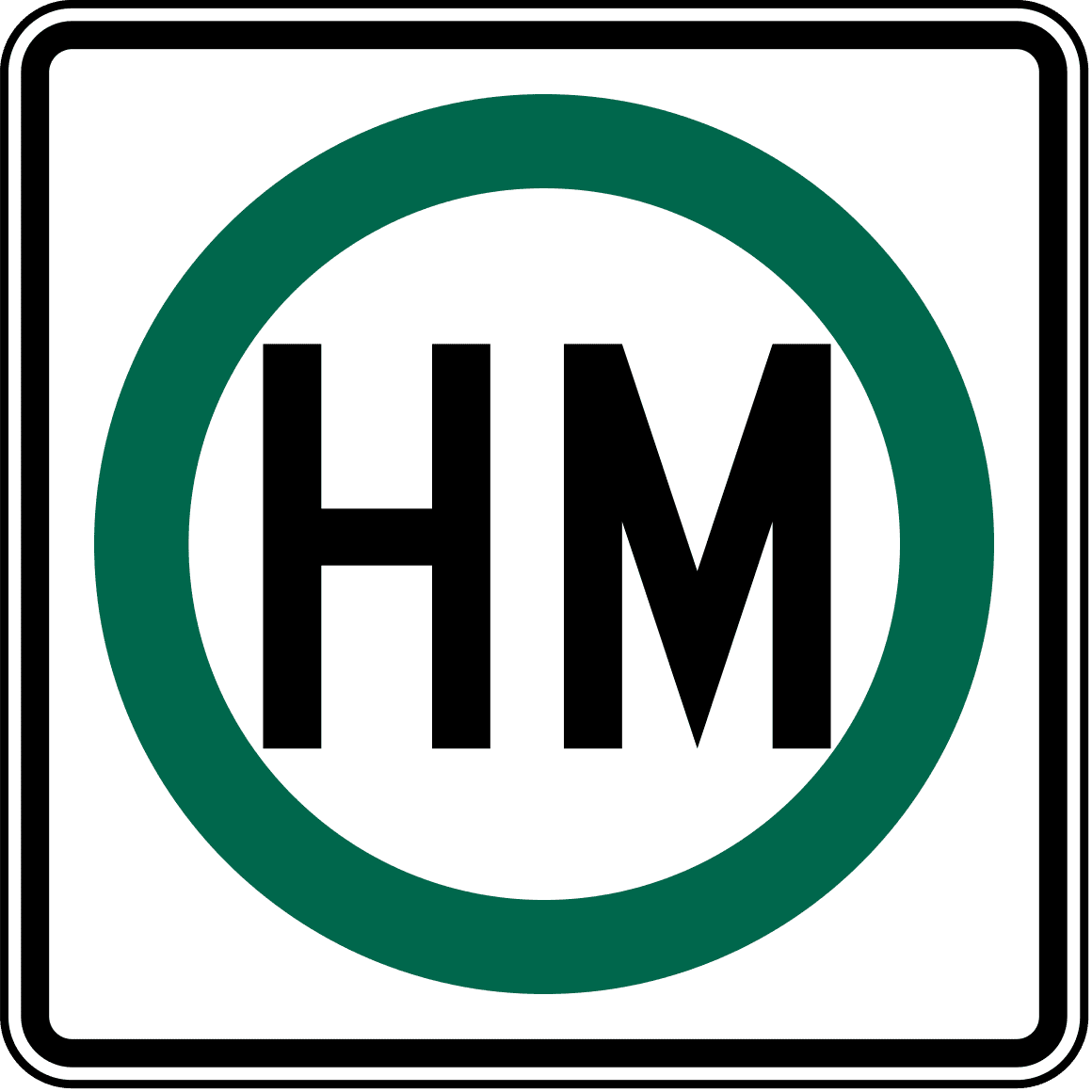 Vinyl Stickers - Hazardous Material Route - Safety and Warning ...