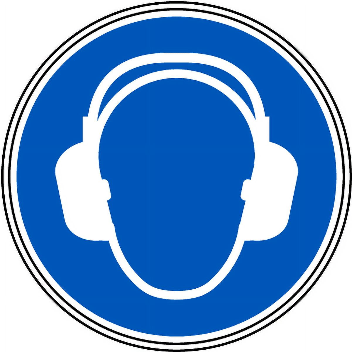 Vinyl Stickers - Hearing Protection Symbol Floor Sign - Safety and ...