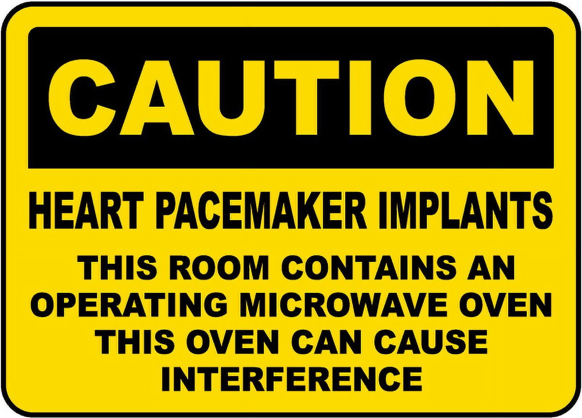 Vinyl Stickers - Heart Pacemaker Implants Sign - Safety and Warning ...