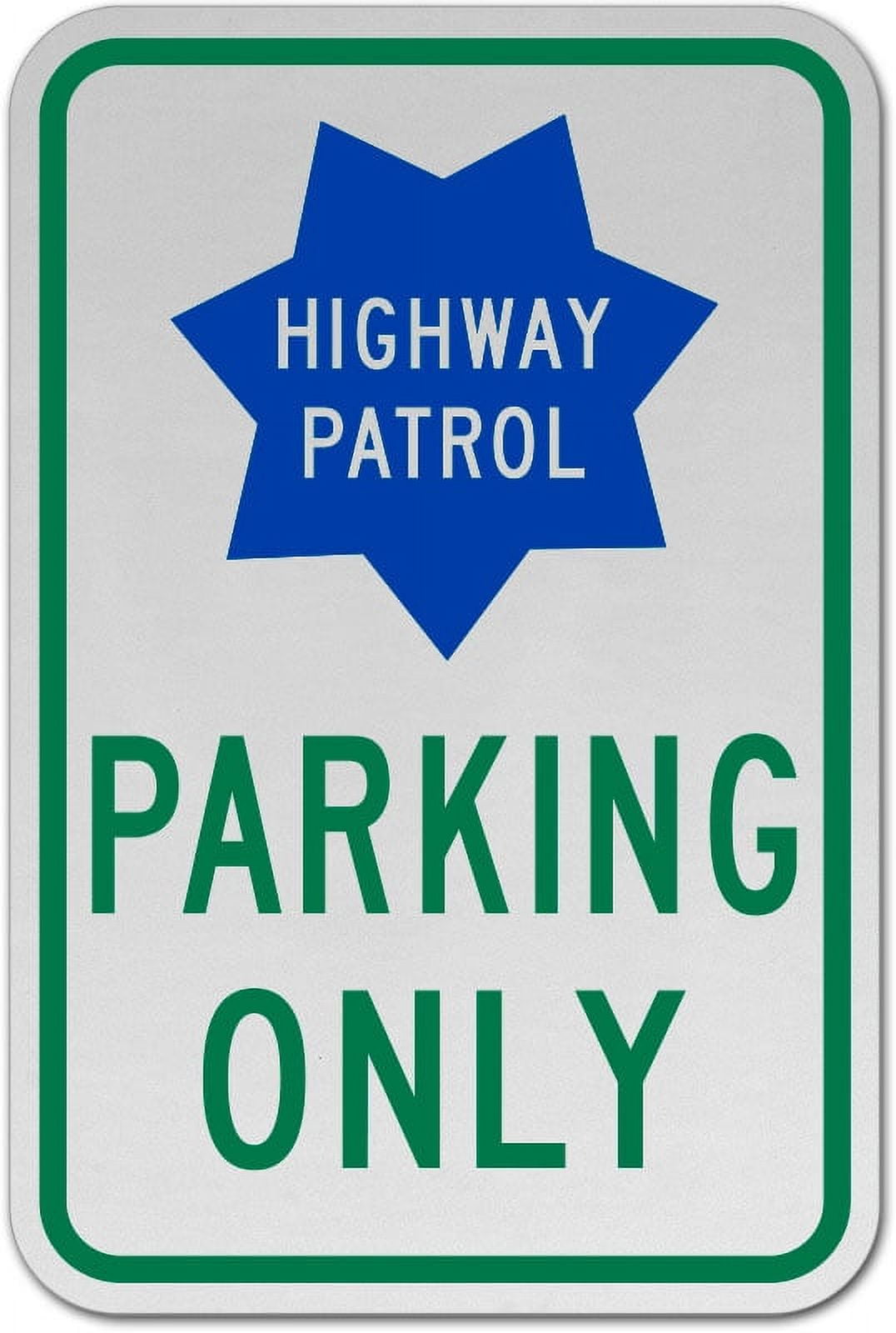 Vinyl Stickers - Highway Patrol Parking Only Sign - Safety and Warning ...