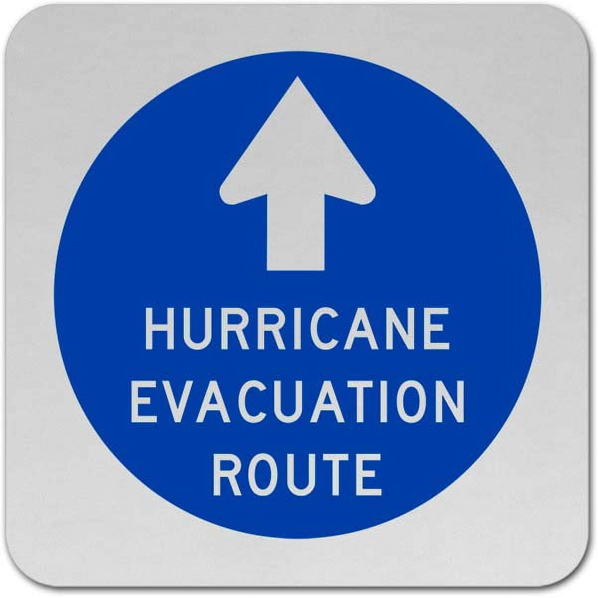 Vinyl Stickers - Hurricane Evacuation Route Sign 2 - Safety and Warning ...