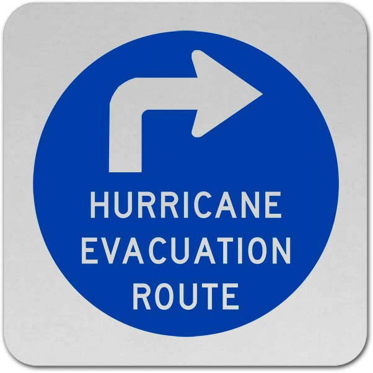 Vinyl Stickers - Hurricane Evacuation Route Sign 3 - Safety and Warning ...