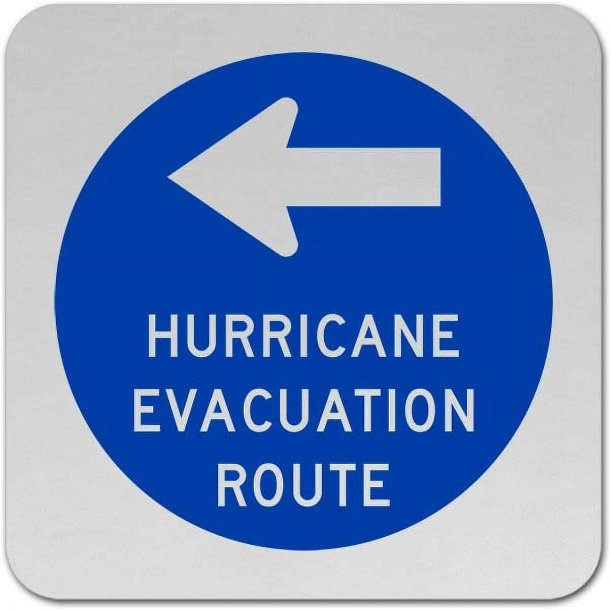 Vinyl Stickers - Hurricane Evacuation Route Sign - Safety and Warning ...
