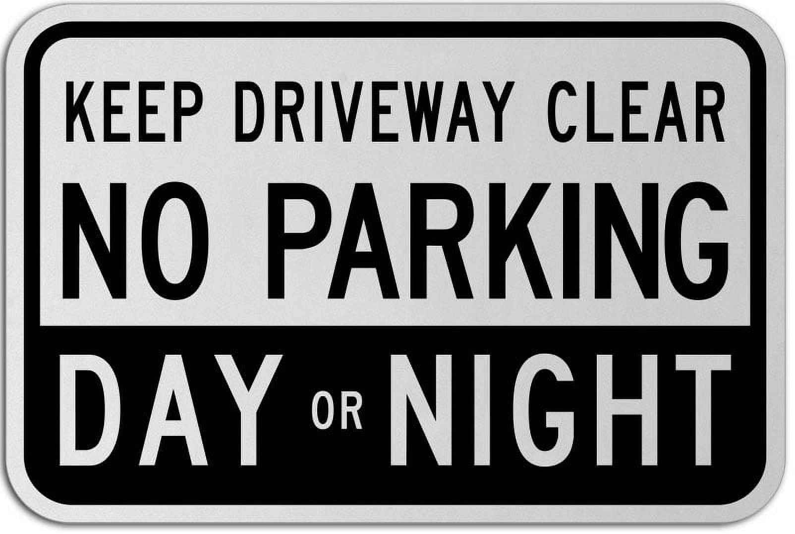 Vinyl Stickers - Keep Driveway Clear Day or Night Sign A1 - Safety and ...
