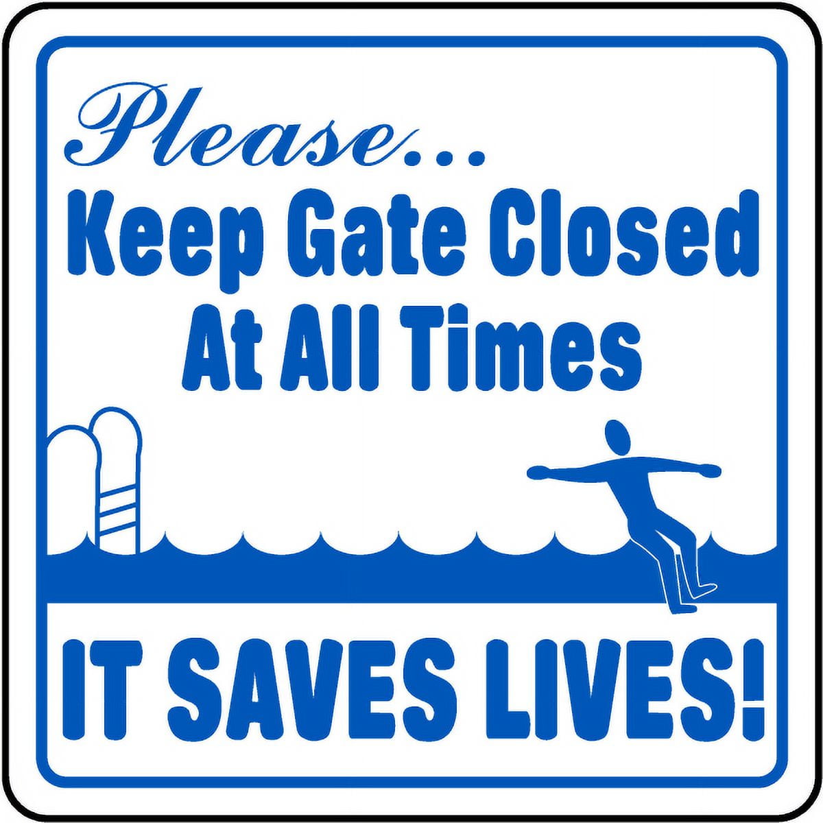 Vinyl Stickers - Keep Gate Closed at All Times Sign - Safety and ...
