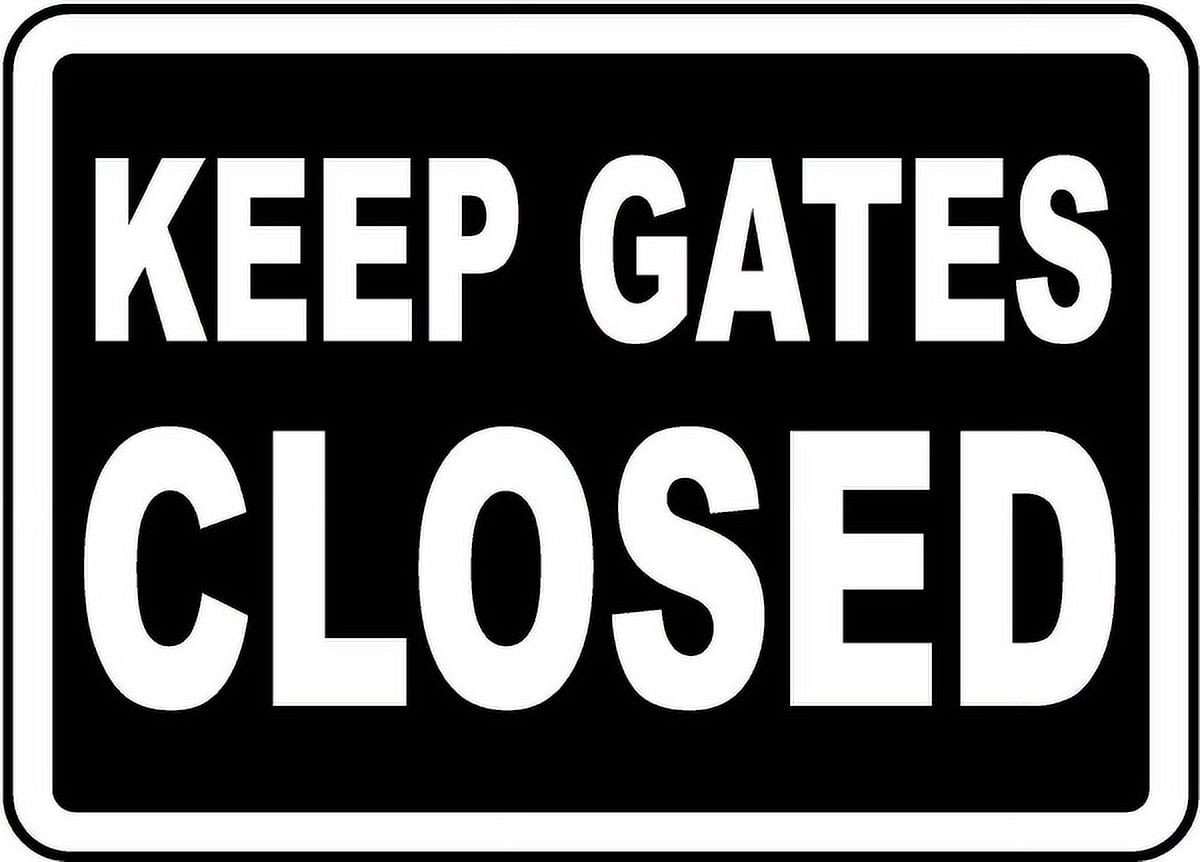 Vinyl Stickers - Keep Gates Closed Sign - Safety and Warning Warehouse ...