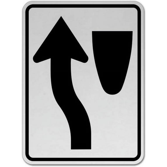 Vinyl Stickers - Keep Left Sign B3 - Safety and Warning Warehouse Signs Stickers - 24" x 30 ...