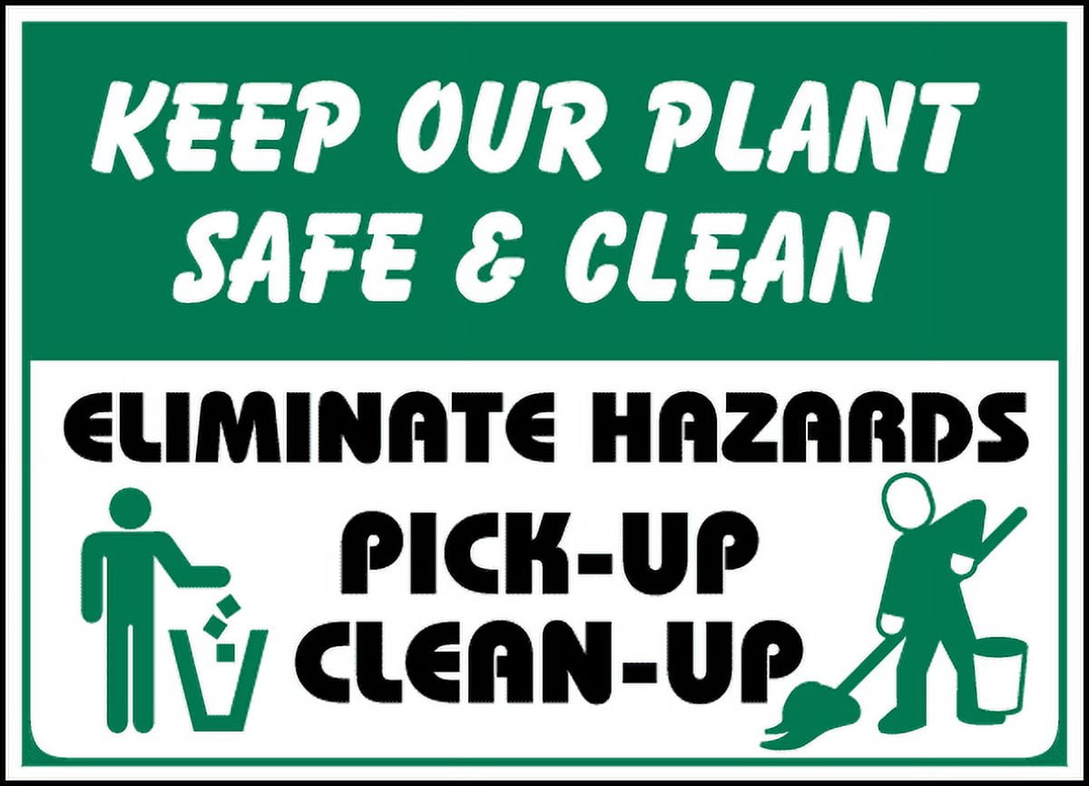 Vinyl Stickers - Keep Our Plant Safe & Clean Sign - Safety and Warning ...