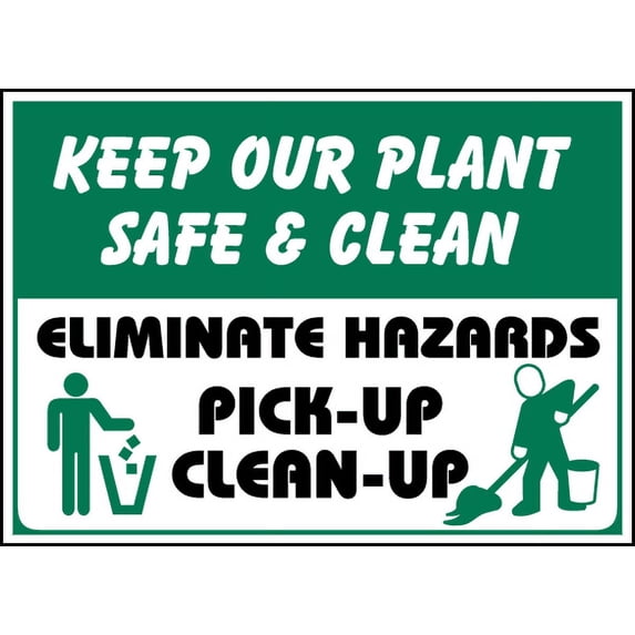 Vinyl Stickers - Keep Our Plant Safe & Clean Sign - Safety and Warning ...