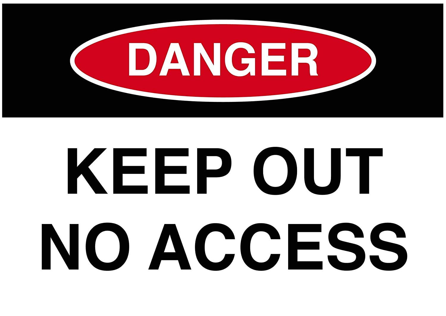 Vinyl Stickers - Keep Out No Access Sign - Safety and Warning Warehouse ...