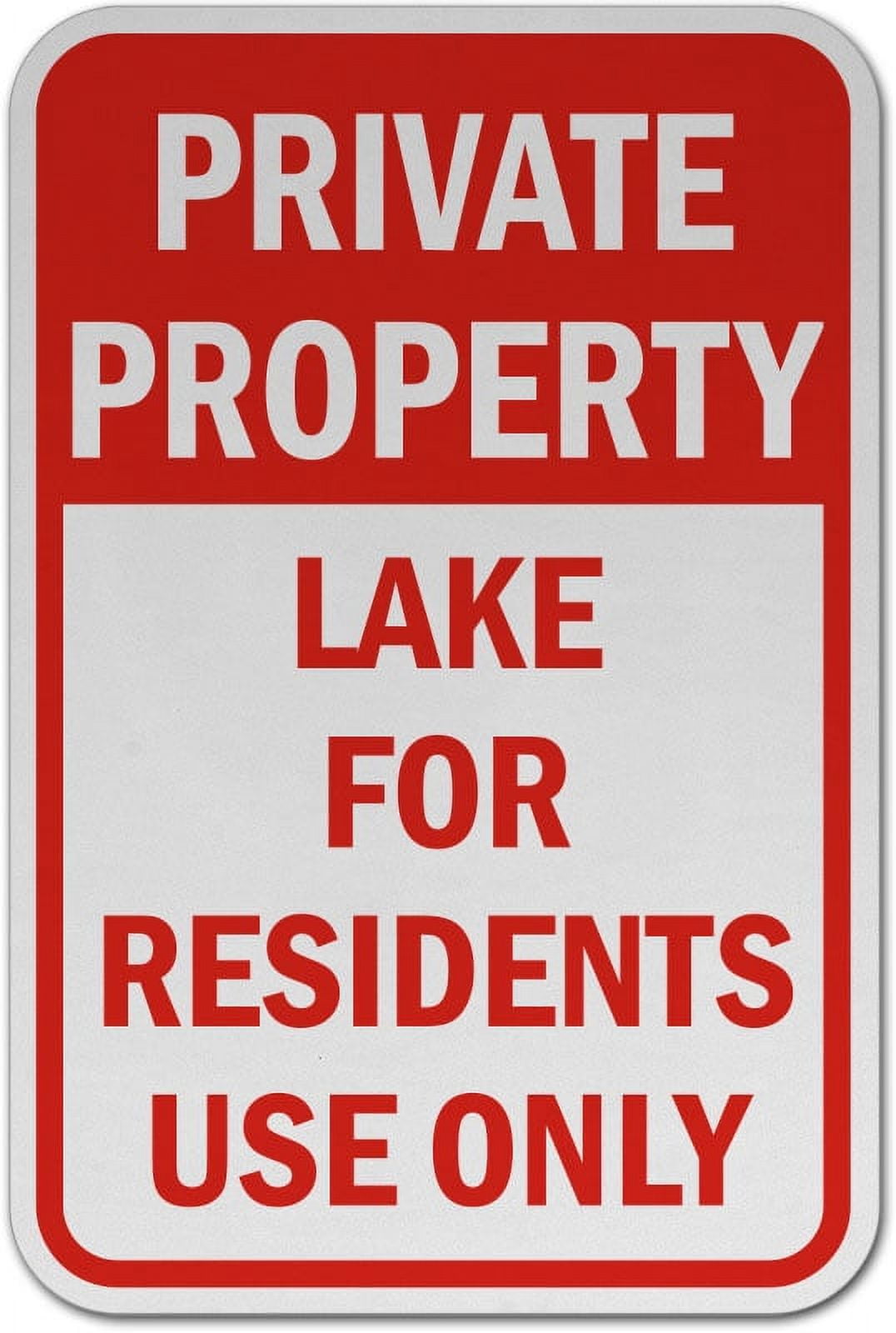 Vinyl Stickers - Lake for Residents Use Only Sign - Safety and Warning ...