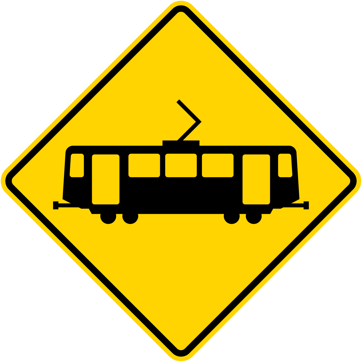 Vinyl Stickers - Light Rail Crossing, California - Safety and Warning ...