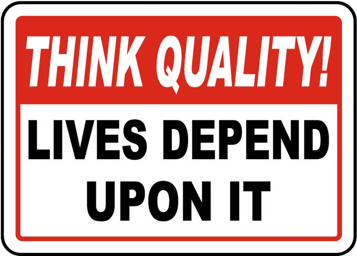 Vinyl Stickers - Lives Depend Upon It Sign - Safety and Warning ...