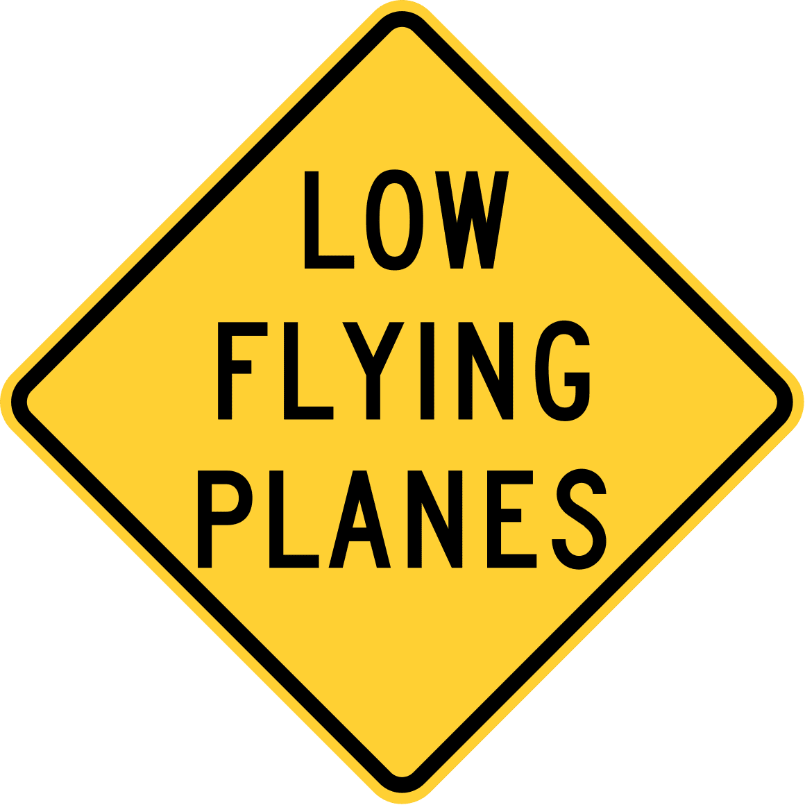 Vinyl Stickers - Low Flying Planes, New York State - Safety and Warning ...