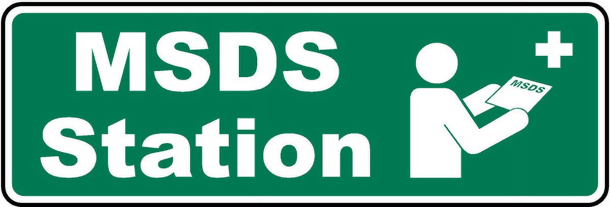 Vinyl Stickers - MSDS Station Sign 2 - Safety and Warning Warehouse ...