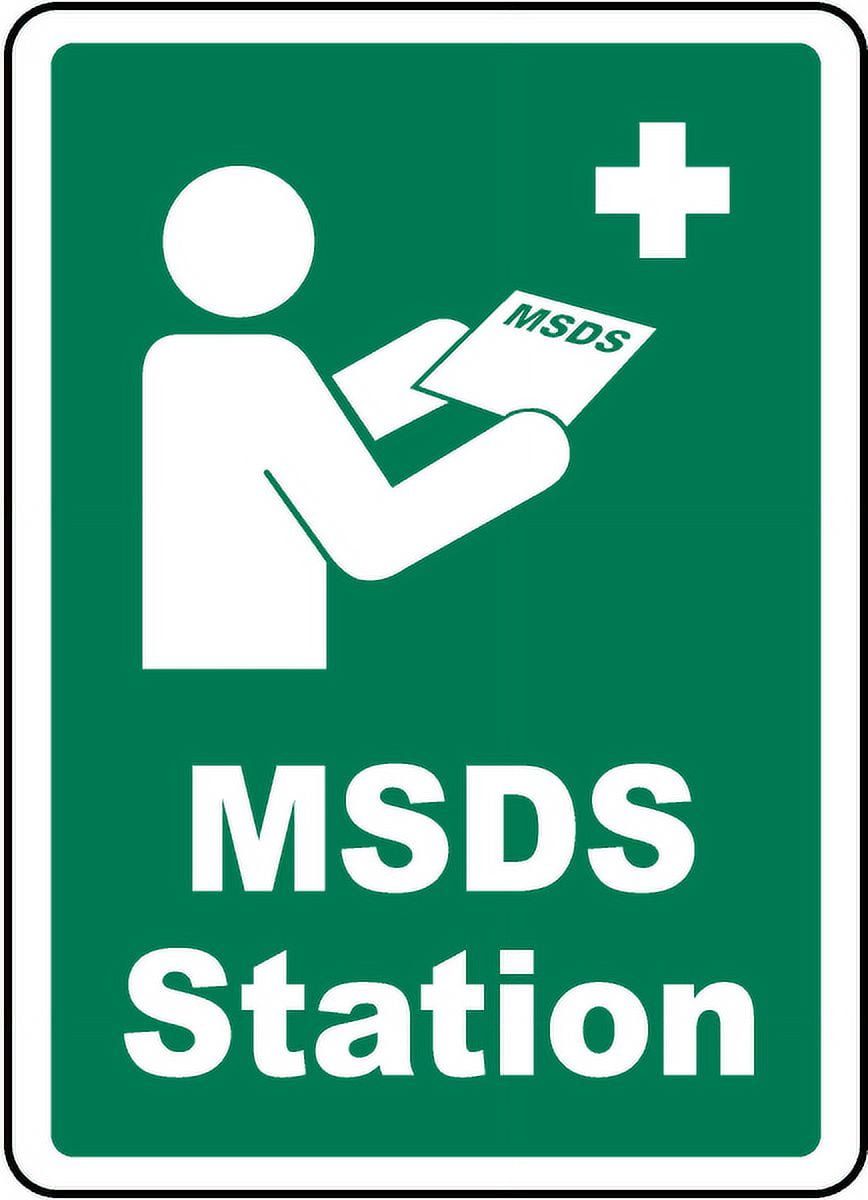 Vinyl Stickers - MSDS Station Sign - Safety and Warning Warehouse Signs ...