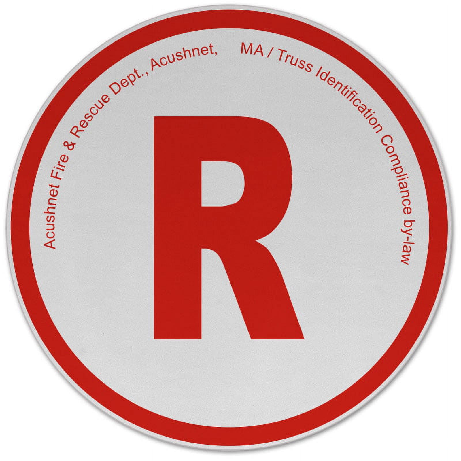 Vinyl Stickers - Massachusetts Roof Truss Sign - Safety and Warning ...