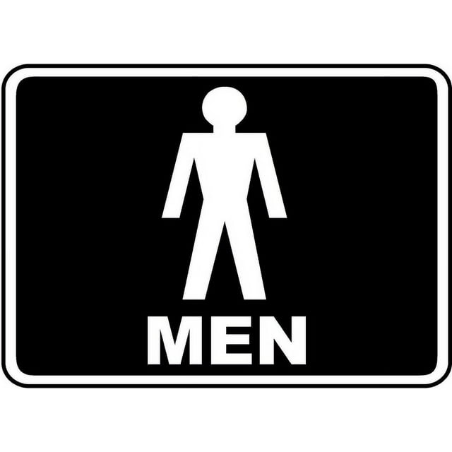 Vinyl Stickers - Men Restroom Sign E6 - Safety and Warning Warehouse ...