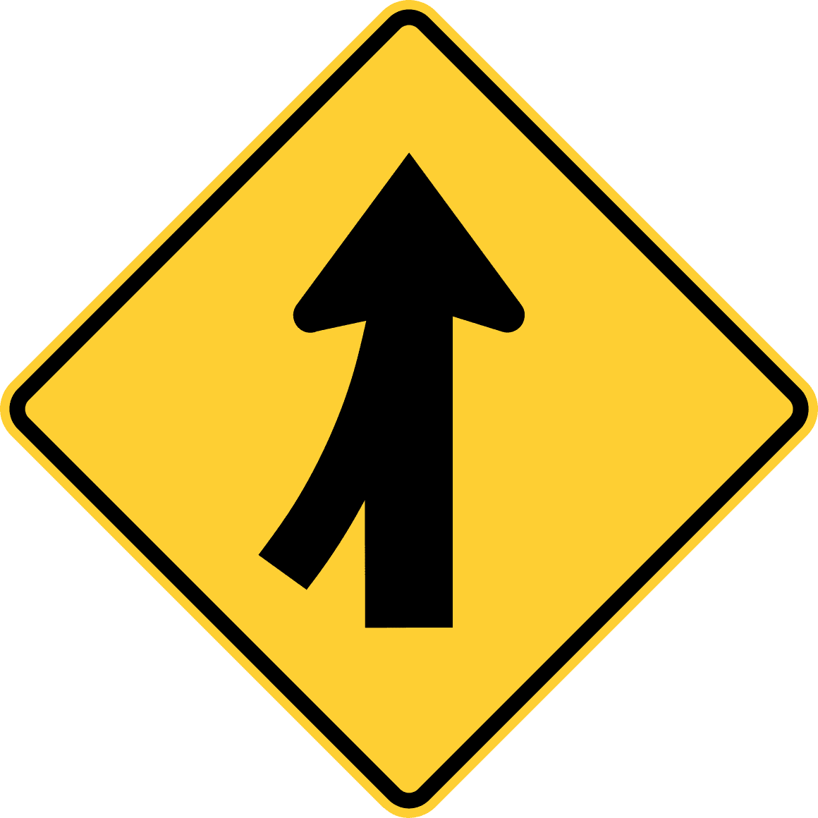 Vinyl Stickers - Merge Left - Safety and Warning Warehouse Signs ...