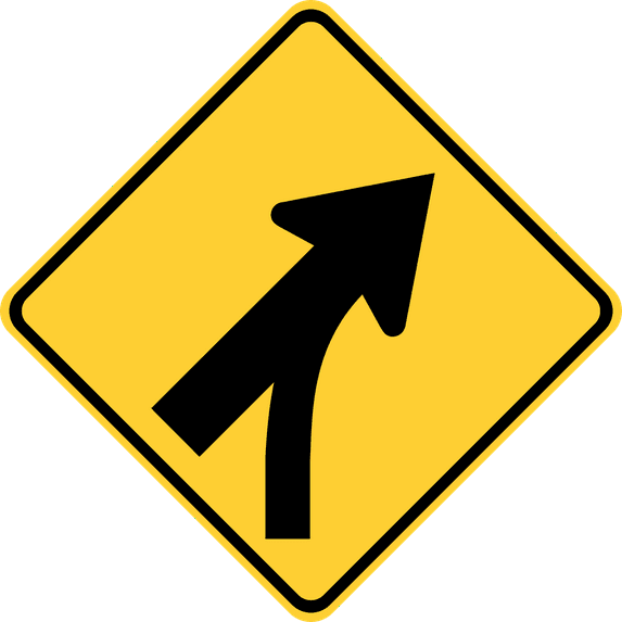 Vinyl Stickers - Merging Traffic - Safety and Warning Warehouse Signs ...