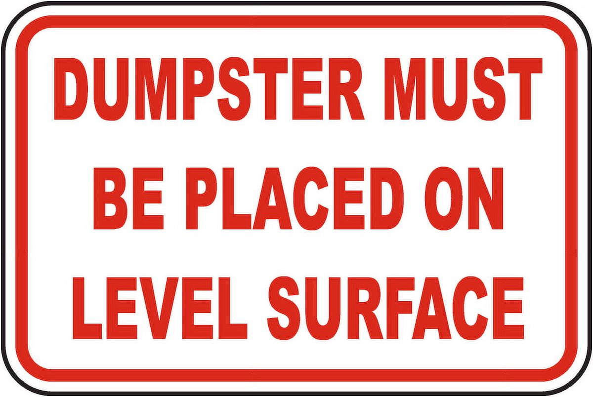 Vinyl Stickers - Must Be Placed on Level Surface Sign - Safety and ...