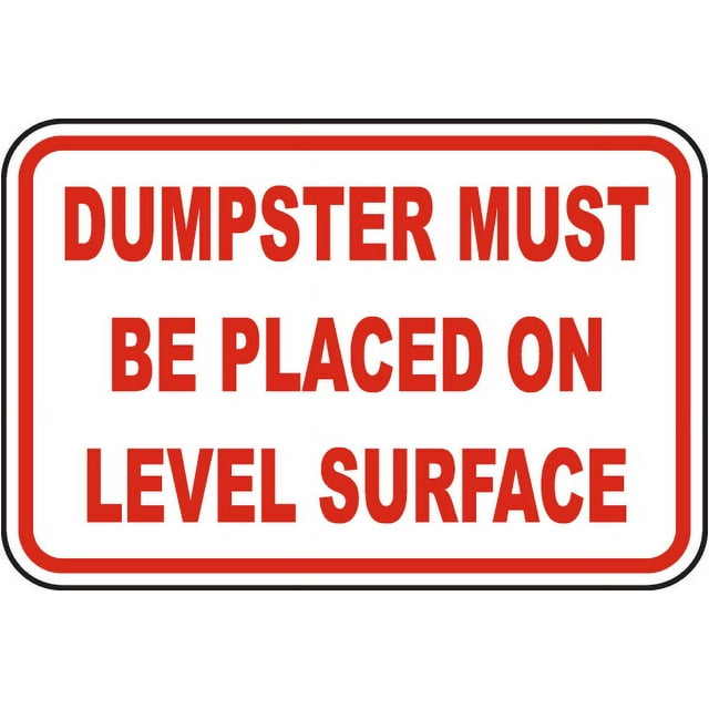 Vinyl Stickers - Must Be Placed on Level Surface Sign - Safety and ...