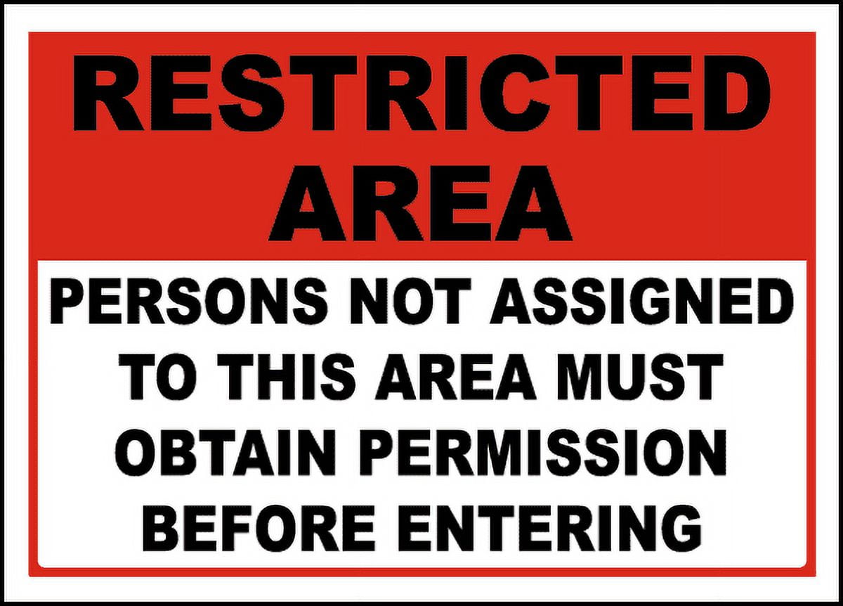 Vinyl Stickers - Must Obtain Permission Sign - Safety and Warning ...
