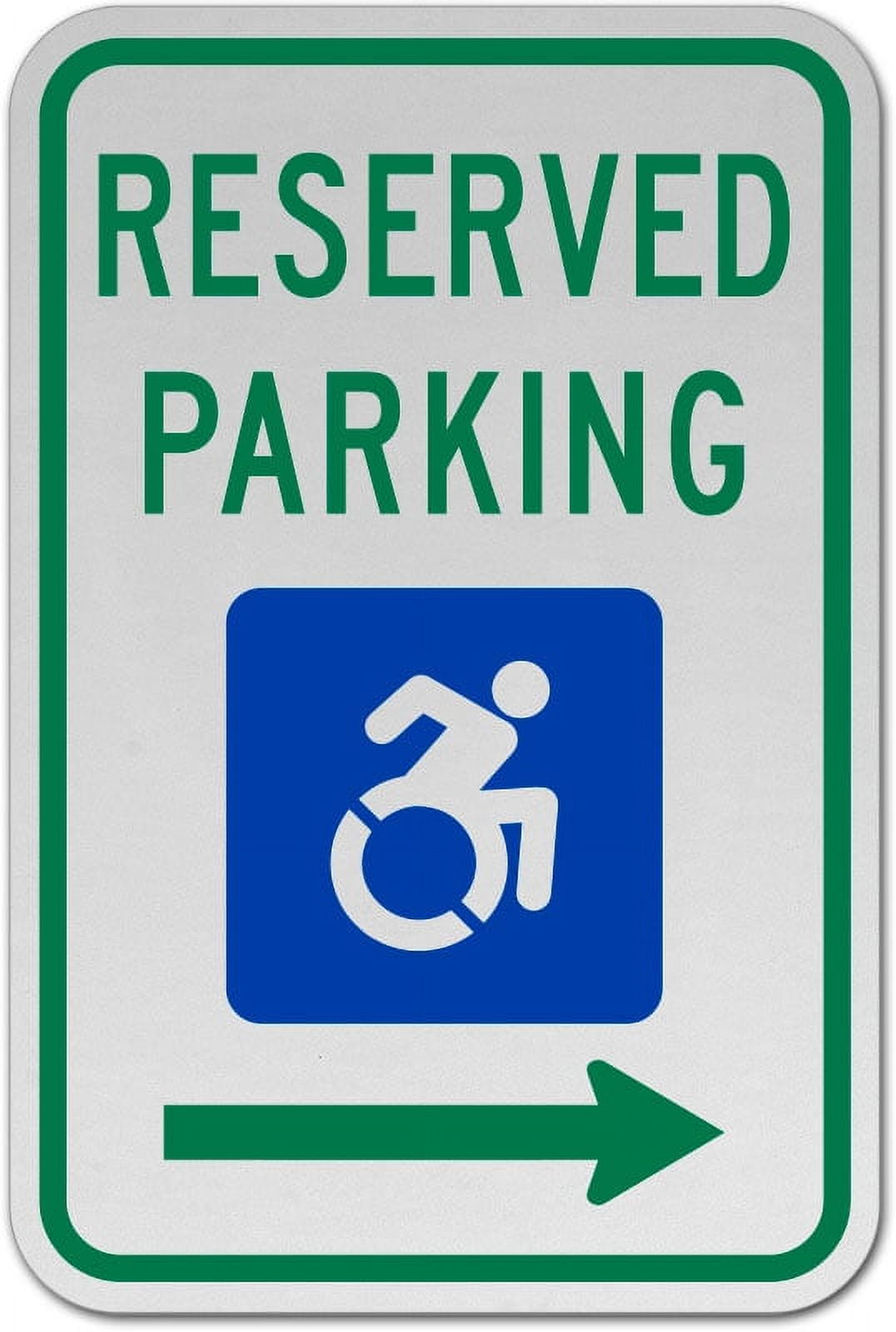 Vinyl Stickers - New Accessibility Symbol Reserved Parking Sign (Right ...