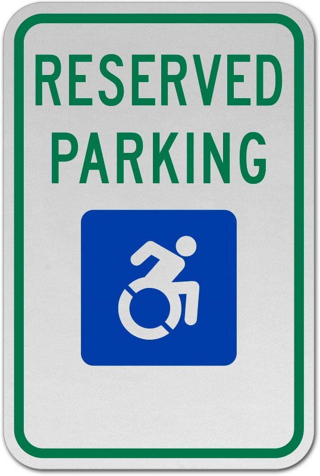 Vinyl Stickers - New Accessibility Symbol Reserved Parking Sign ...