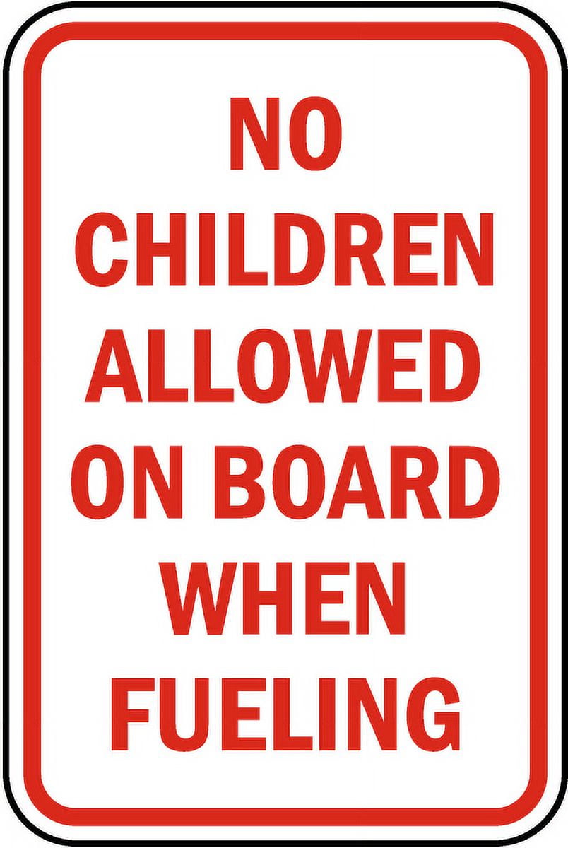 Vinyl Stickers - No Children Allowed on Board Sign - Safety and Warning ...