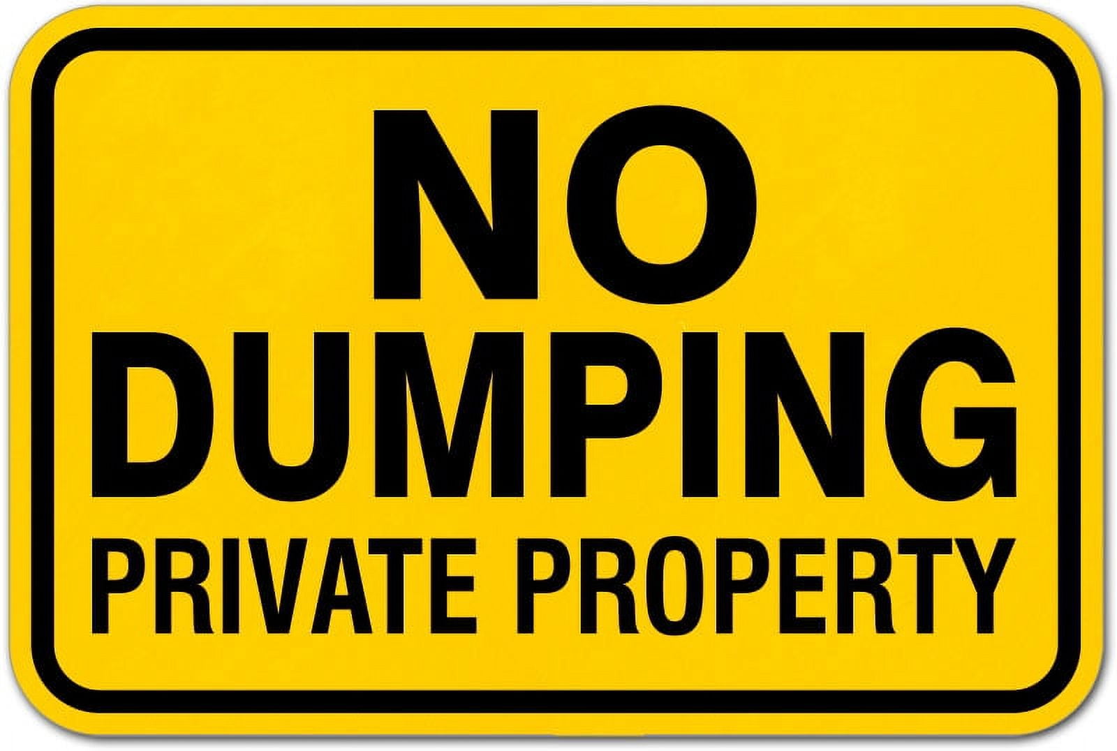 Vinyl Stickers - No Dumping Private Property Sign I5 - Safety and ...
