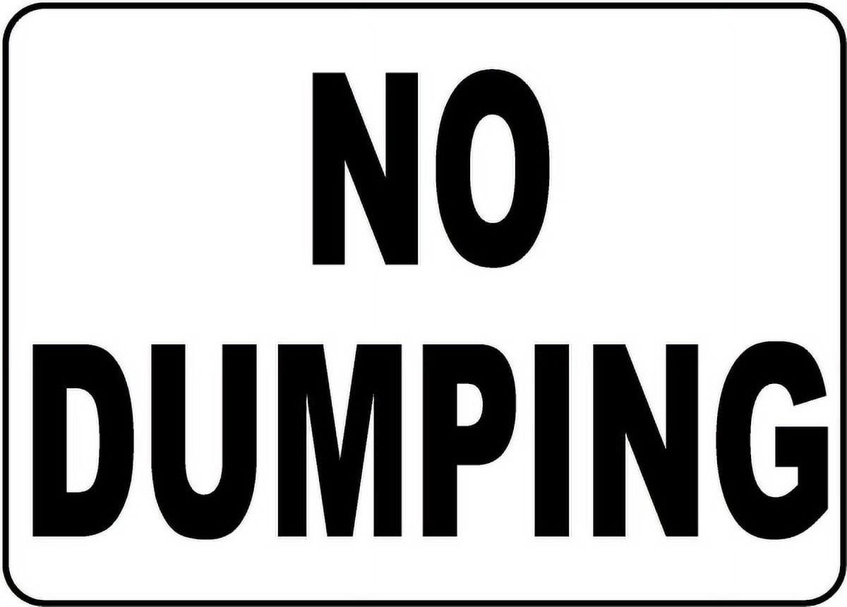 Vinyl Stickers - No Dumping Sign I7 - Safety and Warning Warehouse ...