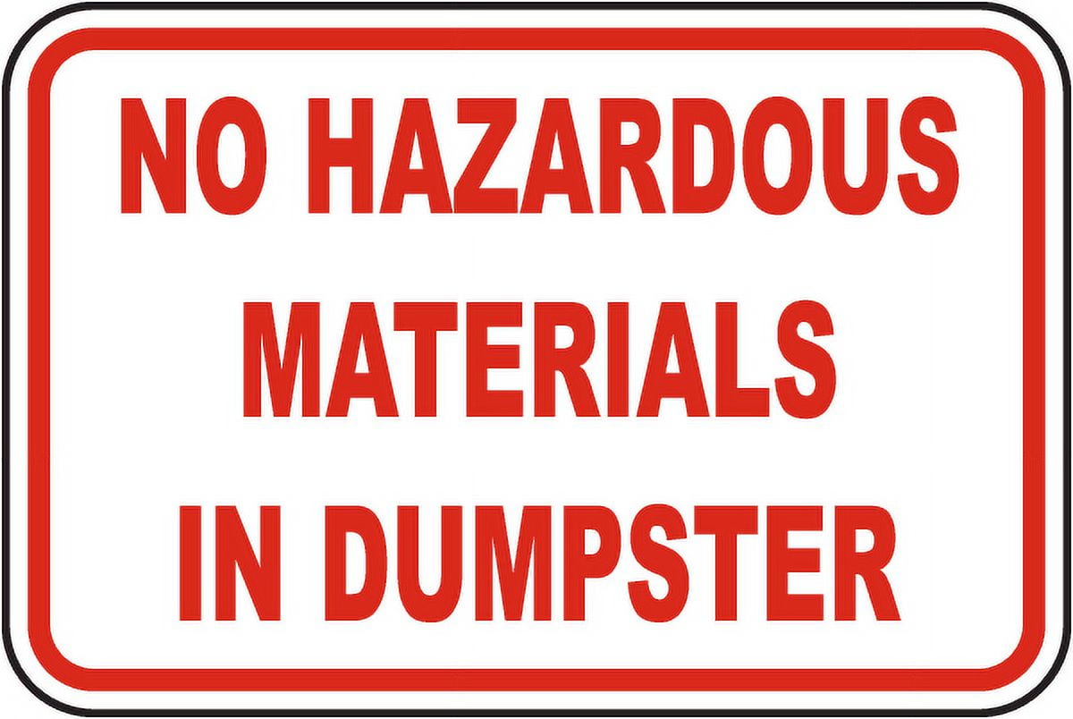 Vinyl Stickers - No Hazardous Materials Sign - Safety and Warning ...