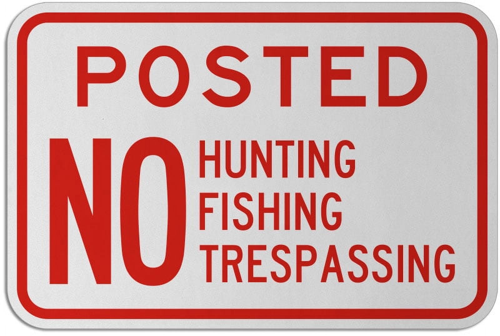 Vinyl Stickers - No Hunting Fishing Trespassing Sign 2 - Safety and ...