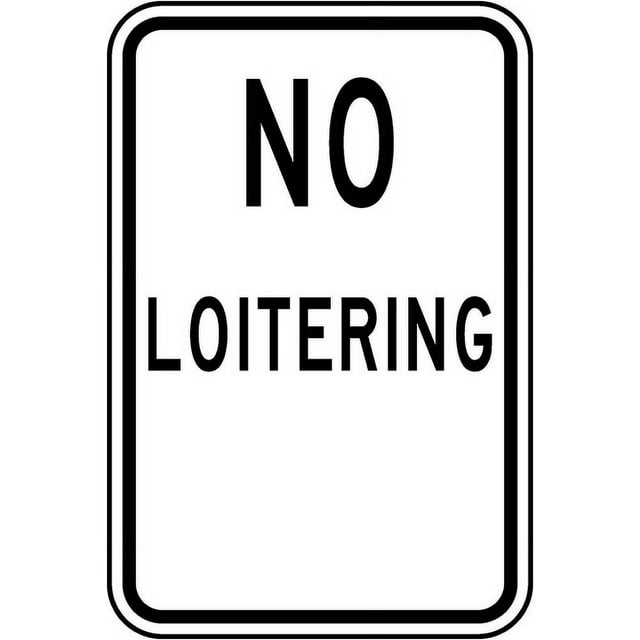 Vinyl Stickers - No Loitering Sign 2 - Safety and Warning Warehouse ...