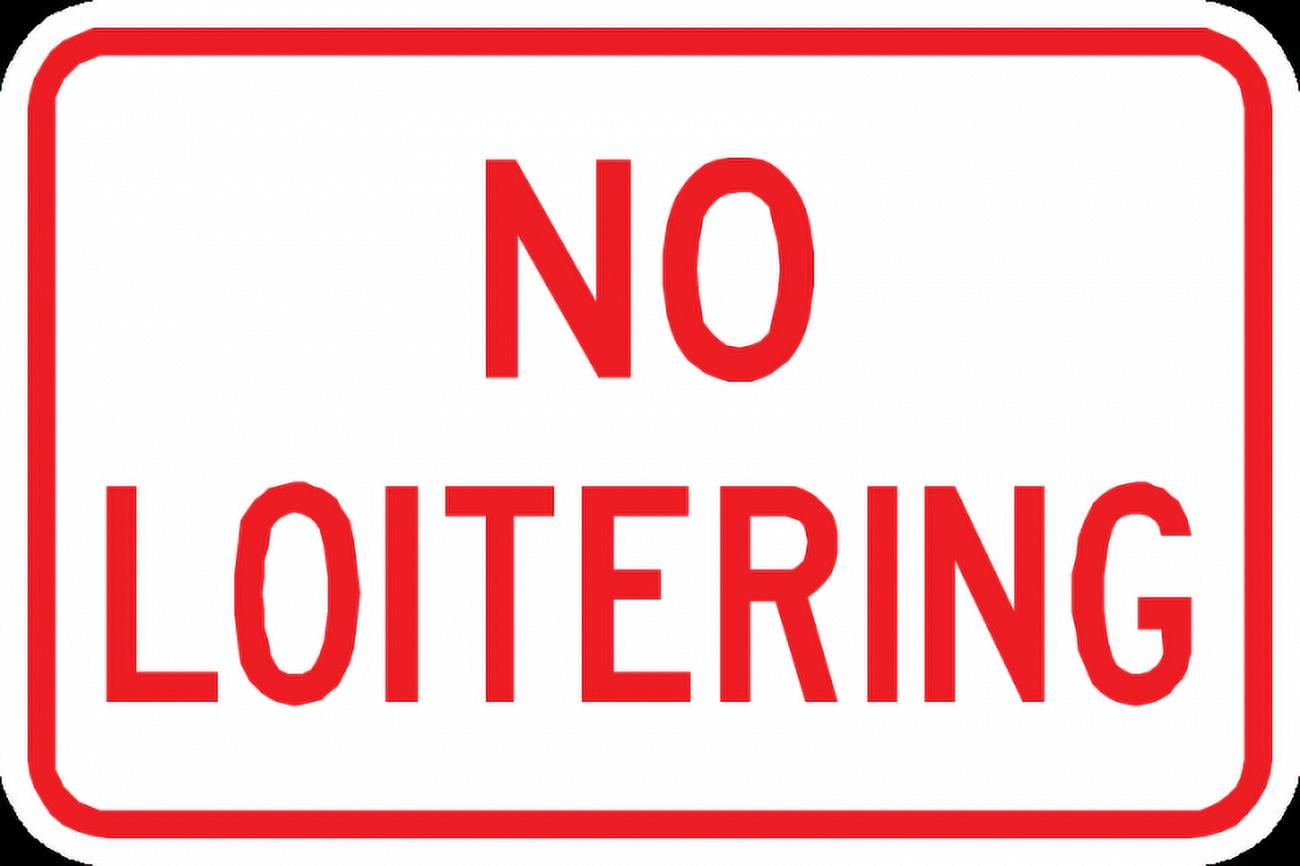 Vinyl Stickers - No Loitering Sign L8 - Safety and Warning Warehouse ...