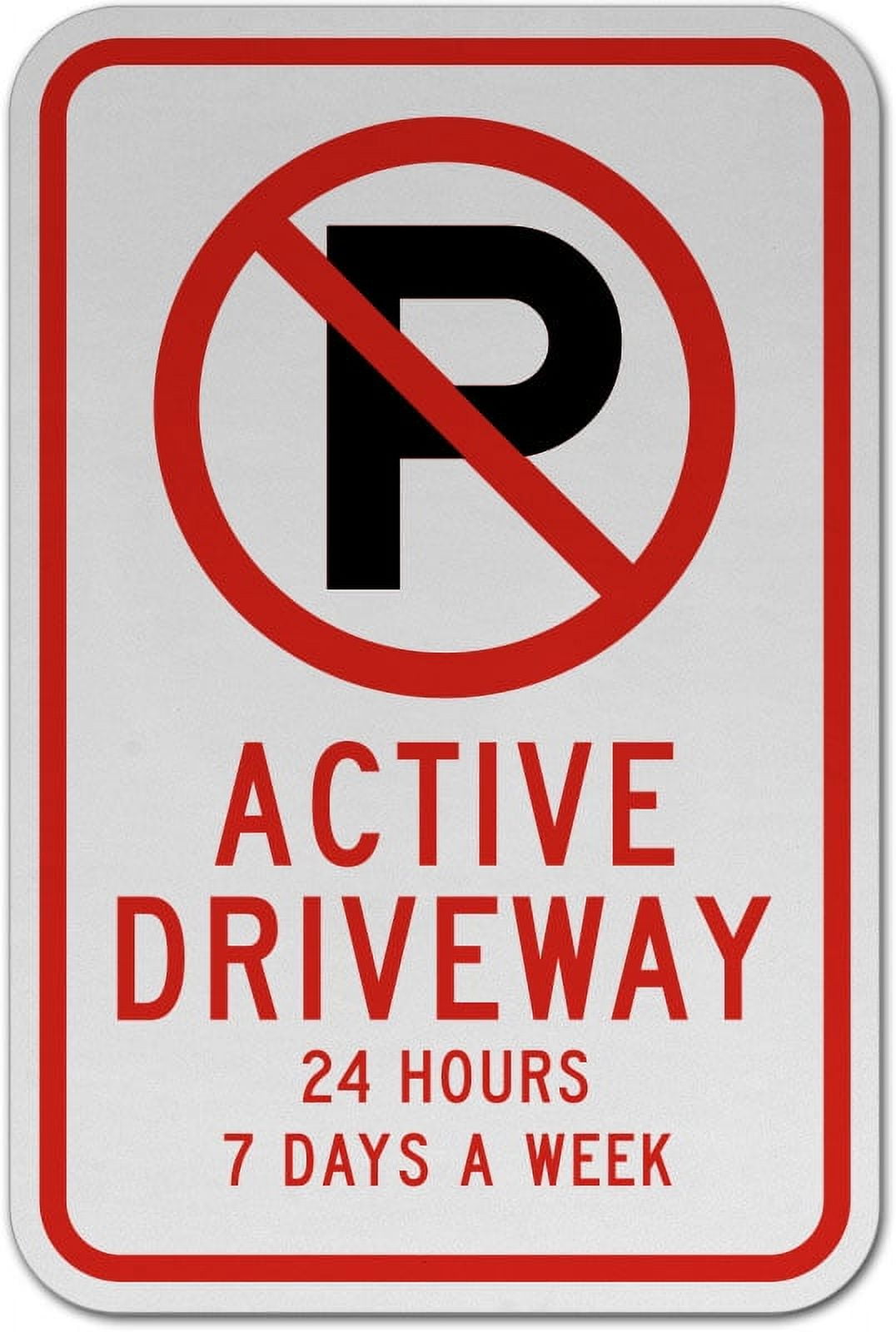 Vinyl Stickers - No Parking Active Driveway Sign P3 - Safety and ...