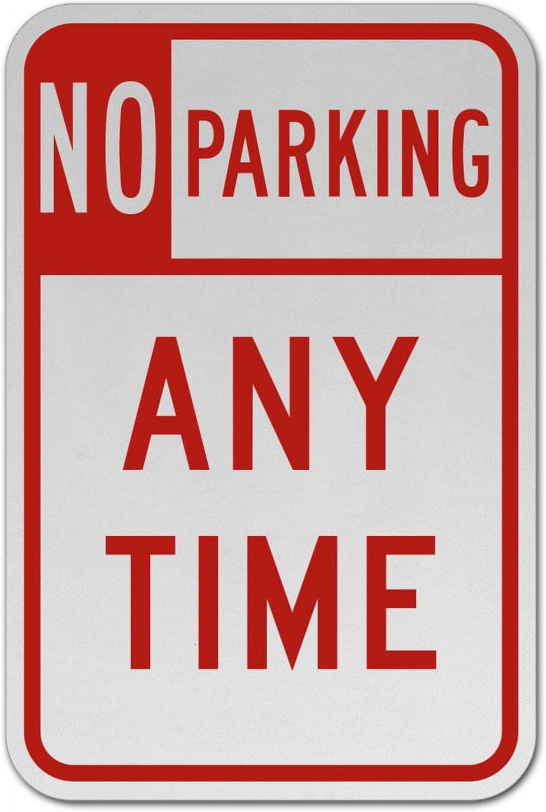 Vinyl Stickers - No Parking Any Time Sign 1 - Safety and Warning ...