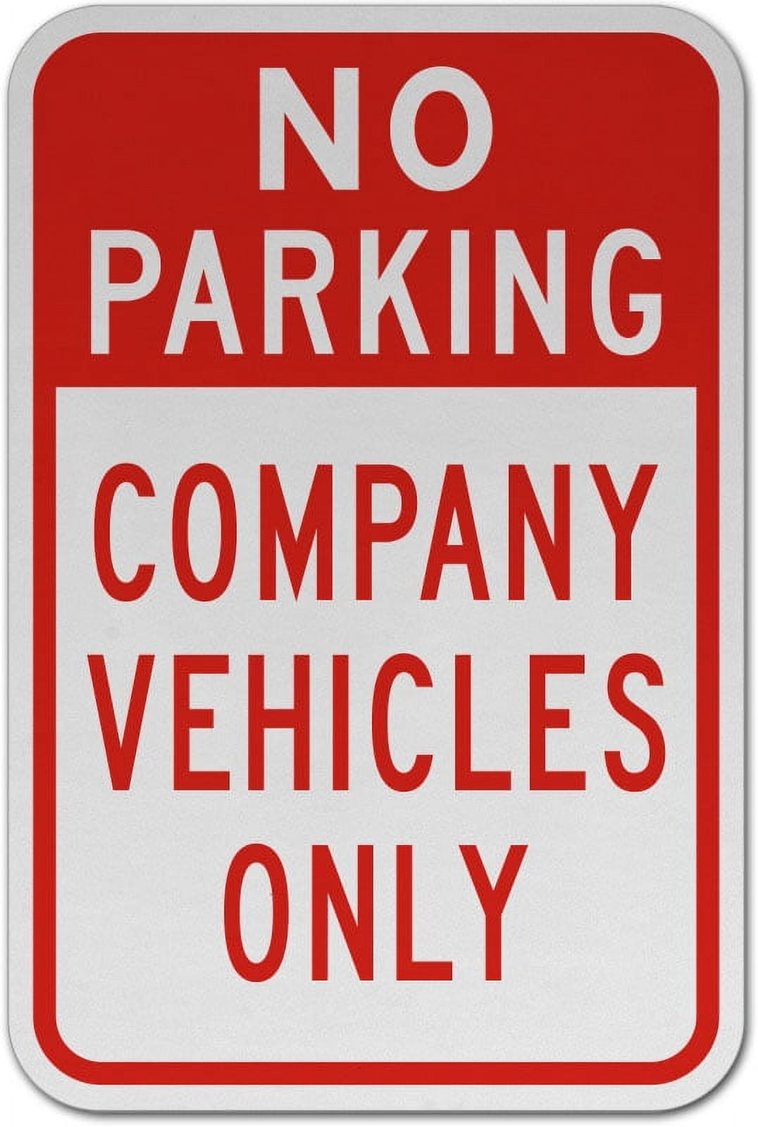 Vinyl Stickers - No Parking Company Vehicles Only Sign S2 - Safety and ...