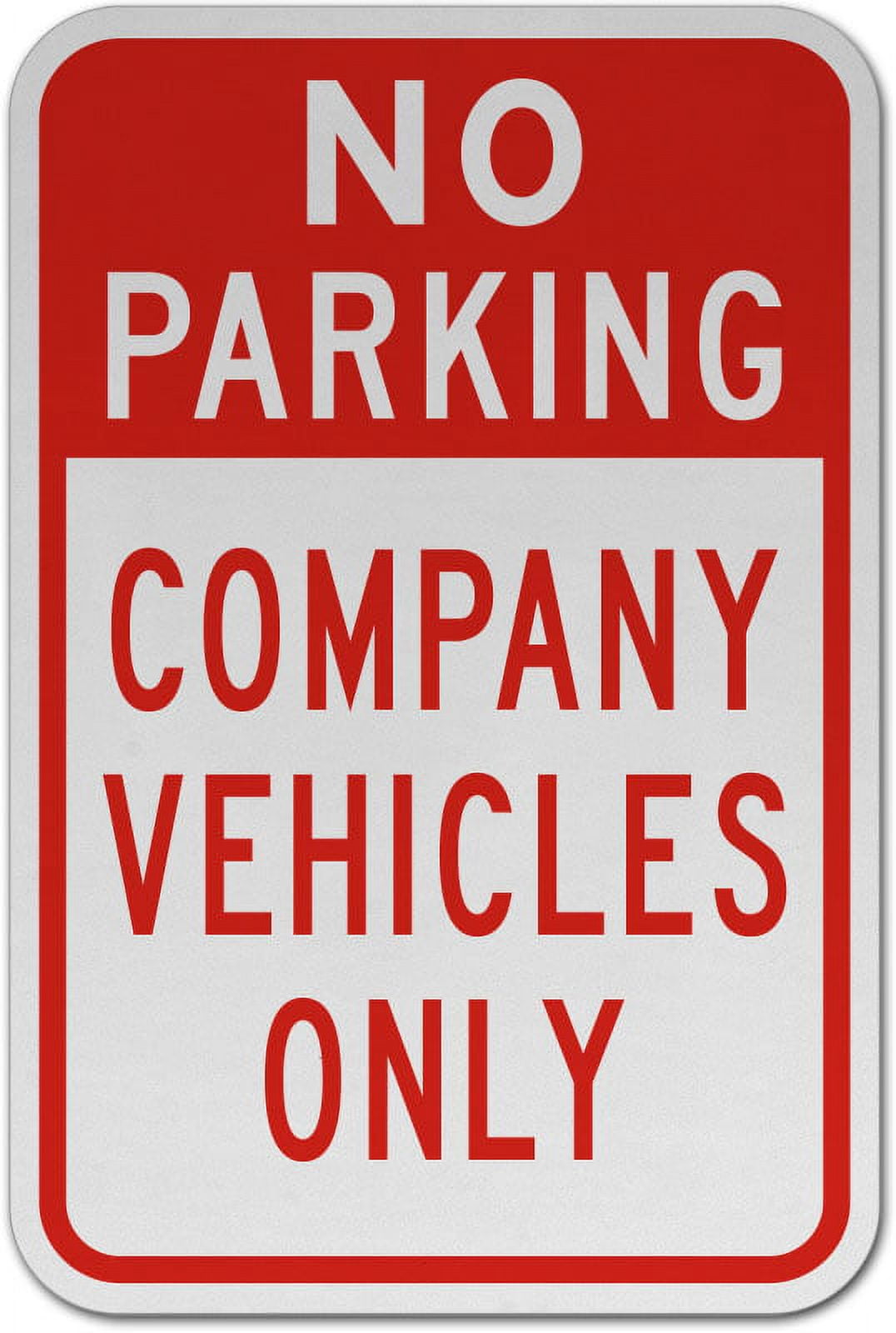 Vinyl Stickers - No Parking Company Vehicles Only Sign S3 - Safety and ...